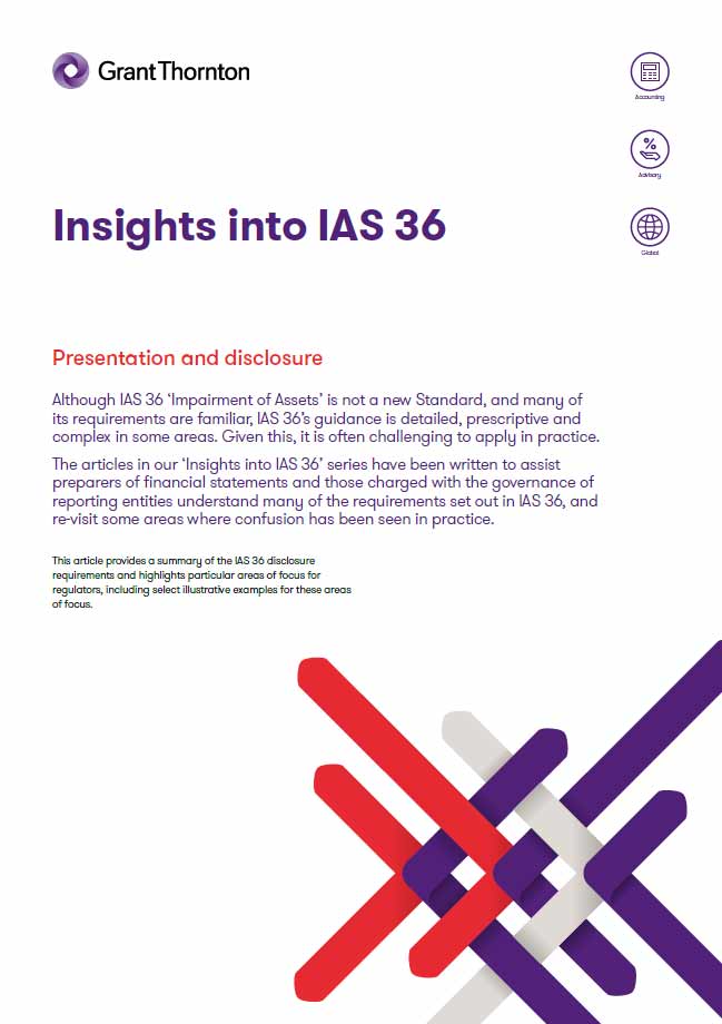 IAS 36 Presentation And Disclosure Requirements Grant Thornton IAS 36 Presentation And Disclosure Requirements Grant Thornton